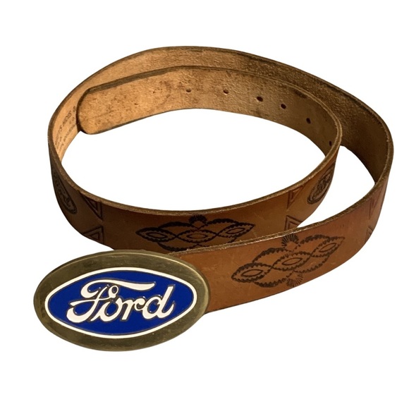 Vintage | Accessories | Vintage Ford Leather Belt | Poshmark